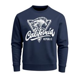 Neverless Sweatshirt 'California Republic' Herren Gr&ouml;&szlig;e 5XL navy