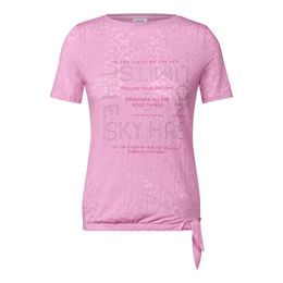 Cecil T-Shirt Damen Gr&ouml;&szlig;e XS fuchsia / hellpink / silber