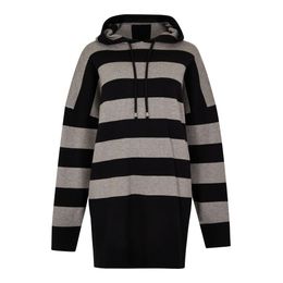 Apricot Hooded Stripe Tunic Jumper ' ' Damen Gr&ouml;&szlig;e L grau