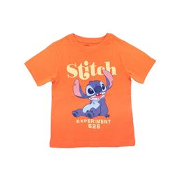 Disney T-Shirt 'Lilo & Stitch' Jungen Gr&ouml;&szlig;e 110 indigo / hellgelb / orange