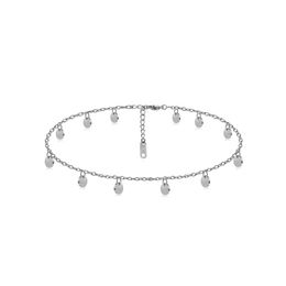 Kim Johanson Armband '12 Pl&auml;ttchen' Damen Gr&ouml;&szlig;e 16 / 21 cm silber