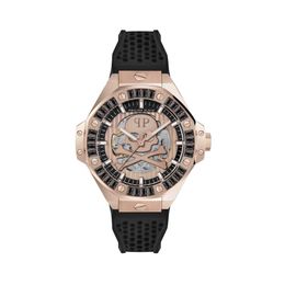 Philipp Plein Uhr 'Skeleton Royal' Herren Gr&ouml;&szlig;e One Size rosegold / schwarz