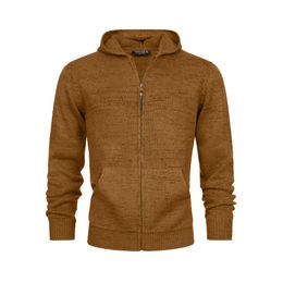 INDICODE Jeans Strickjacke 'Gage' Herren Gr&ouml;&szlig;e S braun