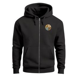 Neverless Sweatjacke 'Outdoor Badge' Herren Gr&ouml;&szlig;e XS schwarz