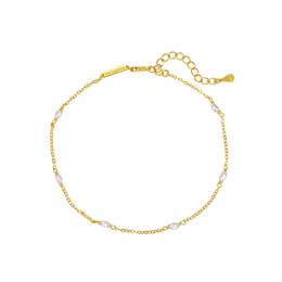 Hey Happiness Fu&szlig;schmuck 'Pearl' Damen Gr&ouml;&szlig;e One Size gold