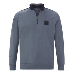 Jan Vanderstorm Sweatshirt 'Jordebenk' Herren Gr&ouml;&szlig;e 6XL blau / taubenblau / wei&szlig;