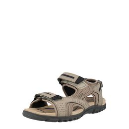 Geox Sandale 'Strada' Herren Gr&ouml;&szlig;e 44 beige / dunkelbeige / gelb / schwarz