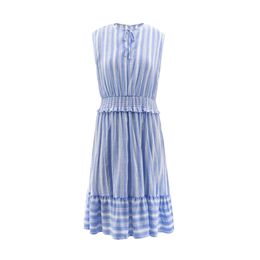 AIKI KEYLOOK Sommerkleid 'Slowmo' Damen Gr&ouml;&szlig;e 34 hellblau