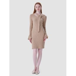 Lapaplus Kleid Damen Gr&ouml;&szlig;e 42 khaki Winterkleid