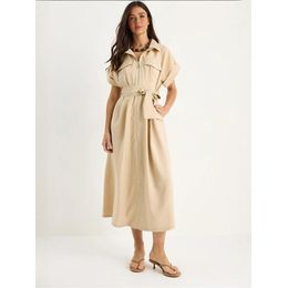 Bianco Lucci Kleid Damen Gr&ouml;&szlig;e 40 beige Winterkleid