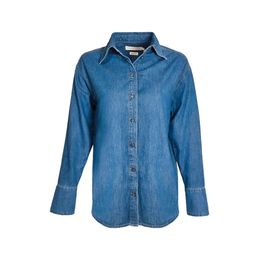 Organication Shirt Damen Gr&ouml;&szlig;e S royalblau