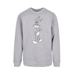 F4NT4STIC Sweatshirt 'Looney Tunes Bugs Bunny' Herren Gr&ouml;&szlig;e XS grau / pink / schwarz / wei&szlig;