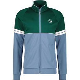 Sergio Tacchini Trainingsjacke Herren Gr&ouml;&szlig;e L blau / dunkelgr&uuml;n / wei&szlig;