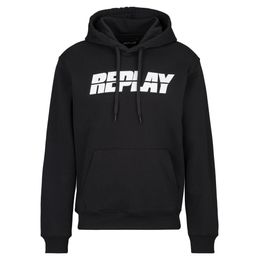 Replay Sweatshirt Herren Gr&ouml;&szlig;e XL schwarz / wei&szlig;