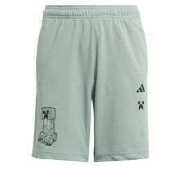 adidas Sportswear Sportshorts 'ADIDAS MINECRAFT TRAINING' Jungen Gr&ouml;&szlig;e 164 hellgr&uuml;n / schwarz