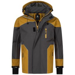 Rock Creek Outdoorjacke Herren Gr&ouml;&szlig;e XL senf / grau