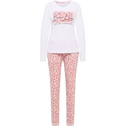 Bruno Banani Pyjama ' AINSWORTH ' Damen Gr&ouml;&szlig;e XL mischfarben / wei&szlig; Winterkleid