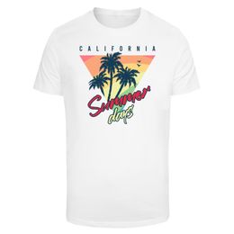 F4NT4STIC T-Shirt 'California Palmen Retro' Herren Gr&ouml;&szlig;e M orange / feuerrot / schwarz / wei&szlig;