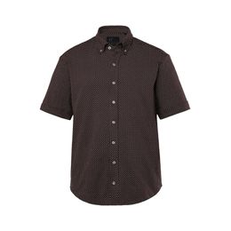 JP1880 Hemd Herren Gr&ouml;&szlig;e 8XL braun / wei&szlig;