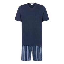 Mey Pyjama kurz Herren Gr&ouml;&szlig;e XXL blau / dunkelblau