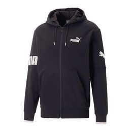 Puma Sportsweatjacke Herren Gr&ouml;&szlig;e L schwarz / wei&szlig;