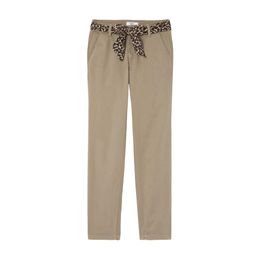Le Temps Des Cerises Chinohose 'KRISTIN' Damen Gr&ouml;&szlig;e 44 beige / braun / schwarz