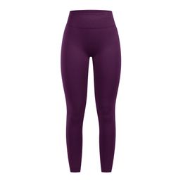 Smilodox Cetrina Seamless Scrunch Leggings Damen Gr&ouml;&szlig;e XL dunkellila / wei&szlig;