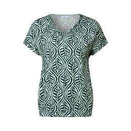 Cecil T-Shirt Damen Gr&ouml;&szlig;e XXXL dunkelgr&uuml;n / wei&szlig;