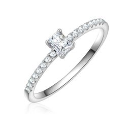 Trilani Ring Damen Gr&ouml;&szlig;e 56 silber