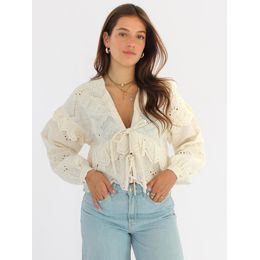 Honn&ecirc;te Atelier Bluse 'Bailey' Damen Gr&ouml;&szlig;e M offwhite