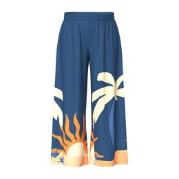 Ulla Popken Hose Damen Gr&ouml;&szlig;e 54/56 indigo / gelb / orange