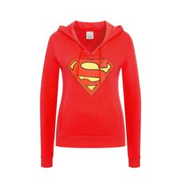 logoshirt Kapuzensweatshirt 'DC Comics - Superman' Damen Gr&ouml;&szlig;e XL rot