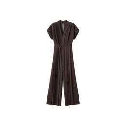 Mango Jumpsuit 'Pleated' Damen Gr&ouml;&szlig;e XL braun