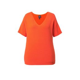 Ulla Popken Pullover Damen Gr&ouml;&szlig;e L/XL orange