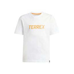 adidas terrex Funktionsshirt Jungen Gr&ouml;&szlig;e 152 orange / wei&szlig;