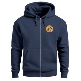 Neverless Sweatjacke 'Landschaft Badge' Herren Gr&ouml;&szlig;e XS navy