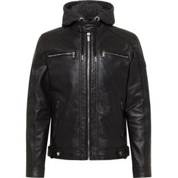 Bruno Banani Lederjacke 'Drake' Herren Gr&ouml;&szlig;e L/XL schwarz