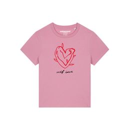 Watapparel T-Shirt 'Self Love' Damen Gr&ouml;&szlig;e XL rosa / rot / schwarz