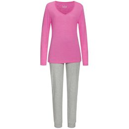 Vivance Pyjama Damen Gr&ouml;&szlig;e XXS/XS pastellgr&uuml;n / hellpink Winterkleid