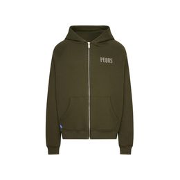 PEQUS Sweatjacke 'Back' Herren Gr&ouml;&szlig;e S gr&uuml;n