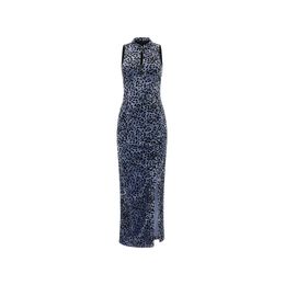 Guess Kleid Damen Gr&ouml;&szlig;e 38 blau / schwarz Winterkleid