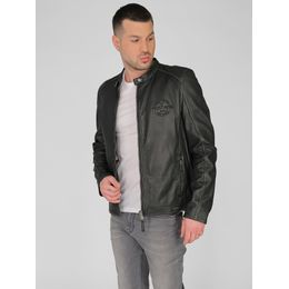 Mustang Lederjacke ' 31021308 ' Herren Gr&ouml;&szlig;e XXXL schwarz