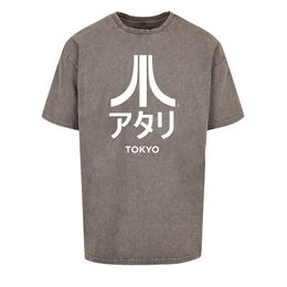 F4NT4STIC T-Shirt 'Atari Tokyo Retro Arcade Games' Herren Gr&ouml;&szlig;e 5XL dunkelgrau / wei&szlig;