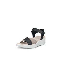 Ecco Riemensandale 'FLOWT WEDGE LX' Damen Gr&ouml;&szlig;e 35 beige / schwarz