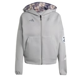 adidas Performance Sportsweatjacke 'Mercedes - AMG Petronas Formula One Team' Damen Gr&ouml;&szlig;e 4XS hellgrau