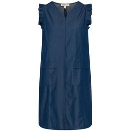 Ulla Popken Kleid Damen Gr&ouml;&szlig;e 58/60 blau Winterkleid