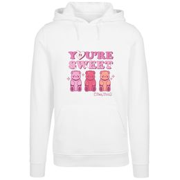 F4NT4STIC Sweatshirt 'Valentinstag You're Sweet Gummy Bears' Damen Gr&ouml;&szlig;e XXXL lachs / pink / wei&szlig;