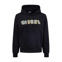 Diesel Sweatshirt 'Ginn' Herren Gr&ouml;&szlig;e L hellblau / dunkelgelb / apfel / schwarz