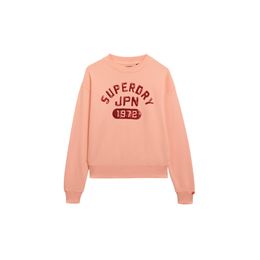 Superdry & Co Sweatshirt Damen Gr&ouml;&szlig;e S apricot / dunkelrot