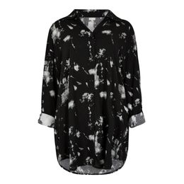 Apricot Paint Print Oversized Tunic Top ' ' Damen Gr&ouml;&szlig;e S schwarz